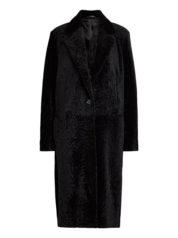 TOTEME Shearling Coat - Black