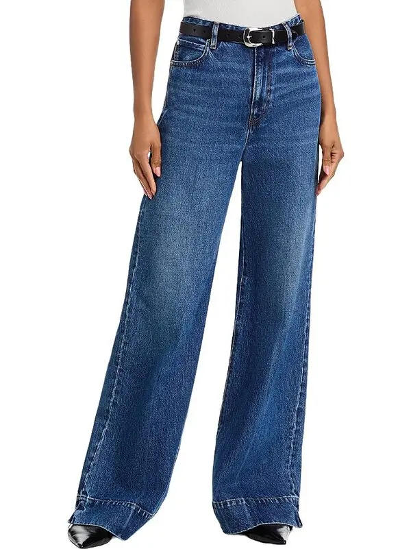 FRAME The Slice High-rise Wide-leg Jeans - Headliner
