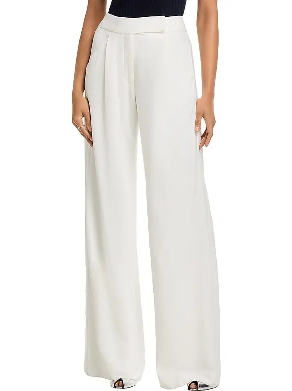 Veronica Beard Marbeau Wide Leg Pants - Dove