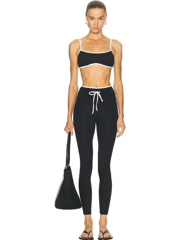 Year Of Ours Sport Monica Bra In Black - Black & White