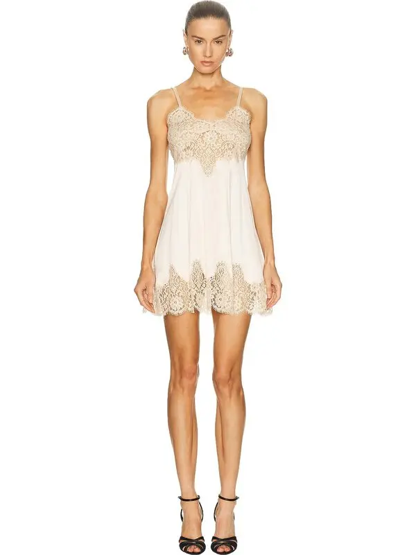 Dolce & Gabbana Mini Slip Dress - Powder