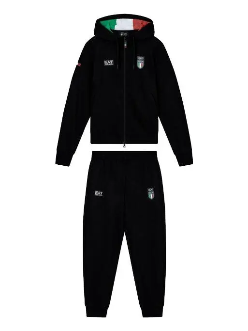EA7 Cotton Tracksuit - Black