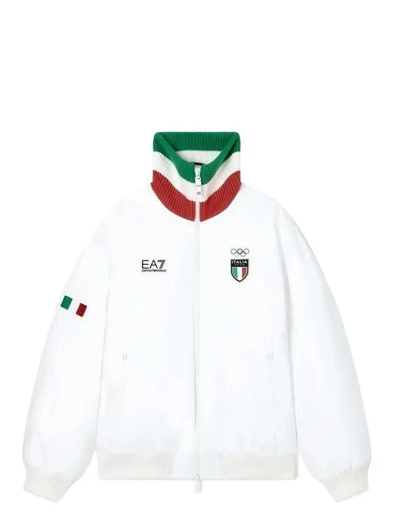 Emporio Armani Ea7 Podium Jacket With Ardor7 Padding - White