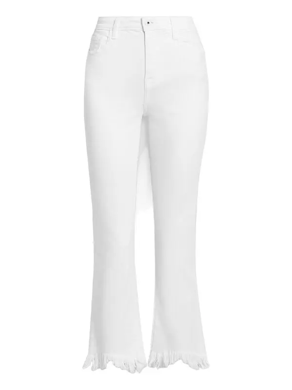 Simkhai River Frayed Straight-leg Jeans - White