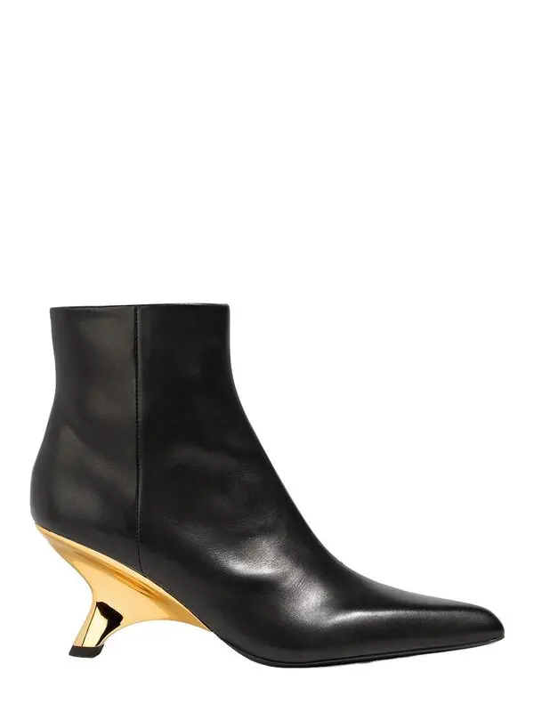 Simkhai Shadow Leather Ankle Boots - Black