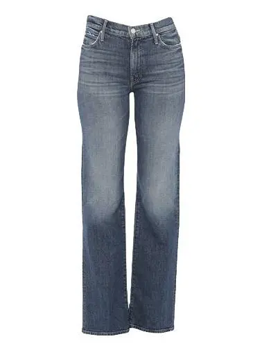 MOTHER Straight-leg High-rise Jeans - Blue
