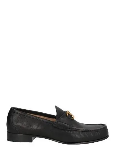 Valentino Garavani Leather Loafers - Black