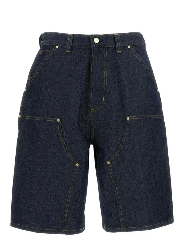 Carhartt Work In Progress Aden Double Knee Bermuda - Blue