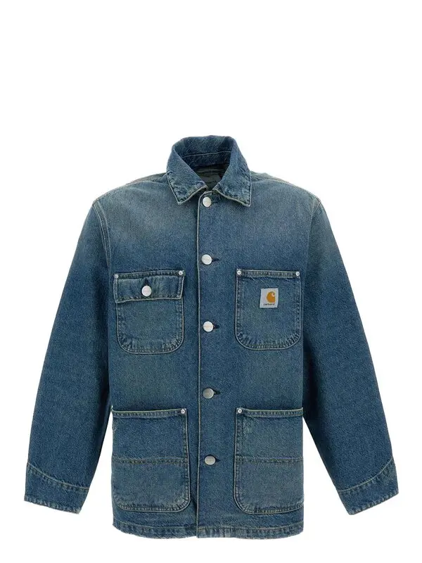Carhartt Work In Progress Aden Chore Denim Jacket - Blue