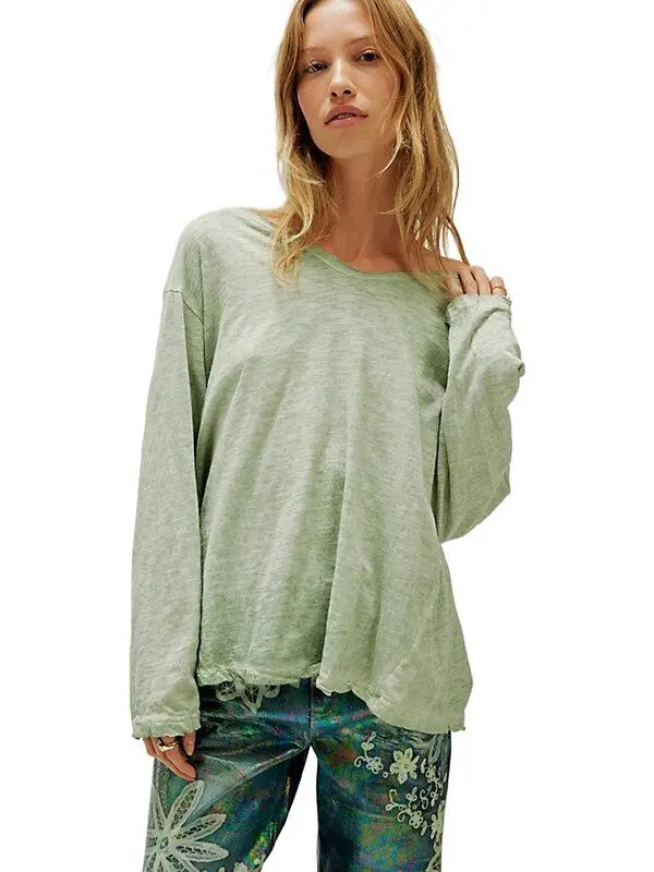MAGNOLIA PEARL Europa Long Sleeve Tee - Mint
