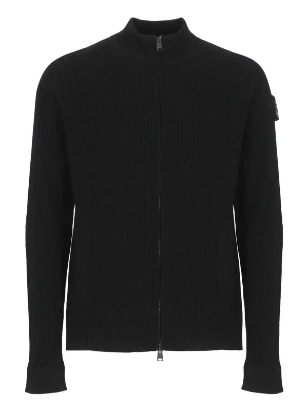 Premiata Wool Cardigan - Black