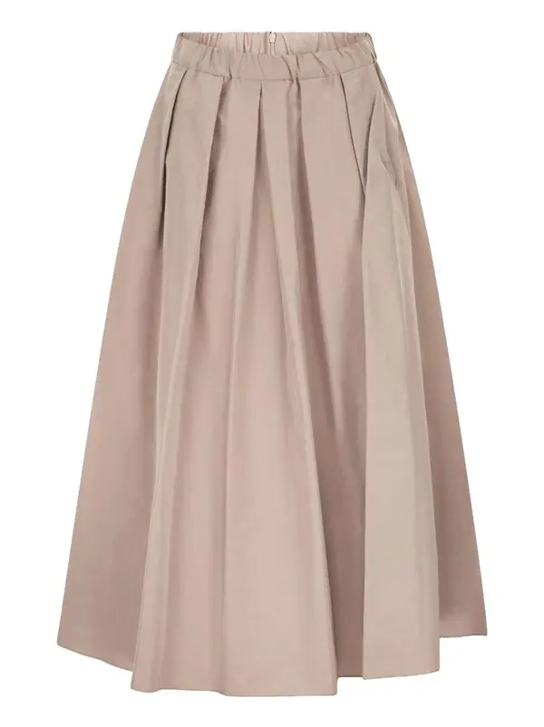 Max Mara Wkdcurvato Long Taffeta Skirt - Pink