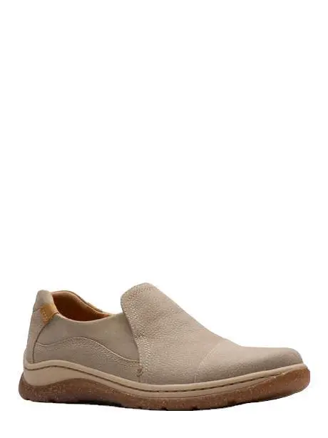 Clarks Orlene Slip-on Sneaker - Stone Nubuck