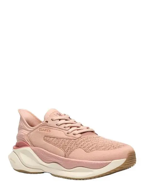 Clarks Lace-up Sneaker - Pink Combi