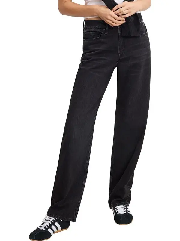 Good American 90s Relaxed Fit Jeans - Black406