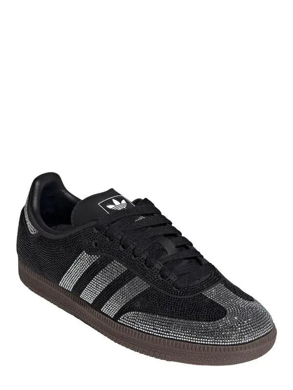 Adidas Samba Og Crystal Embellished Sneakers - Black/black/white