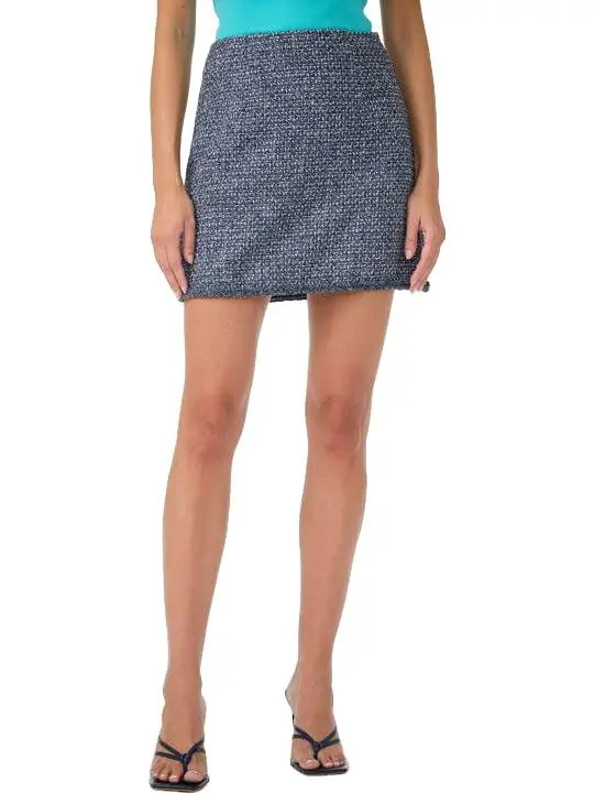 Trina Turk High-rise Rico Tweed Mini Skirt - Multi
