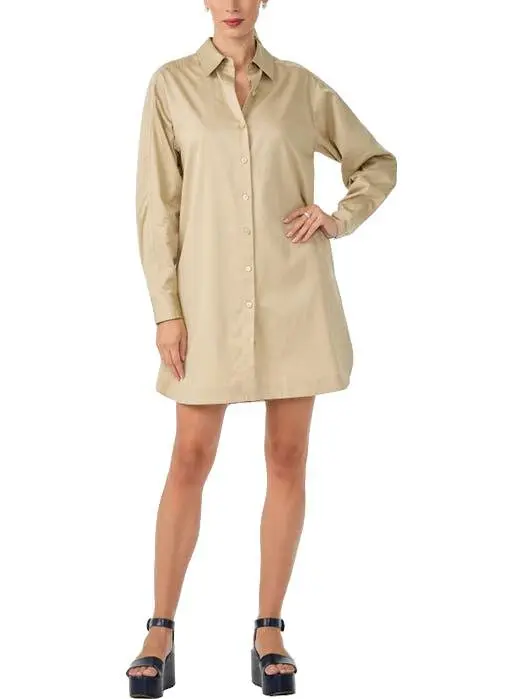 Trina Turk Marx Shirt Dress - Biarritz Beige