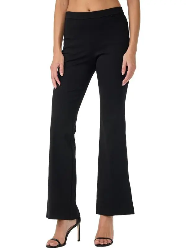 Trina Turk Wide Leg Ponte Pants - Black