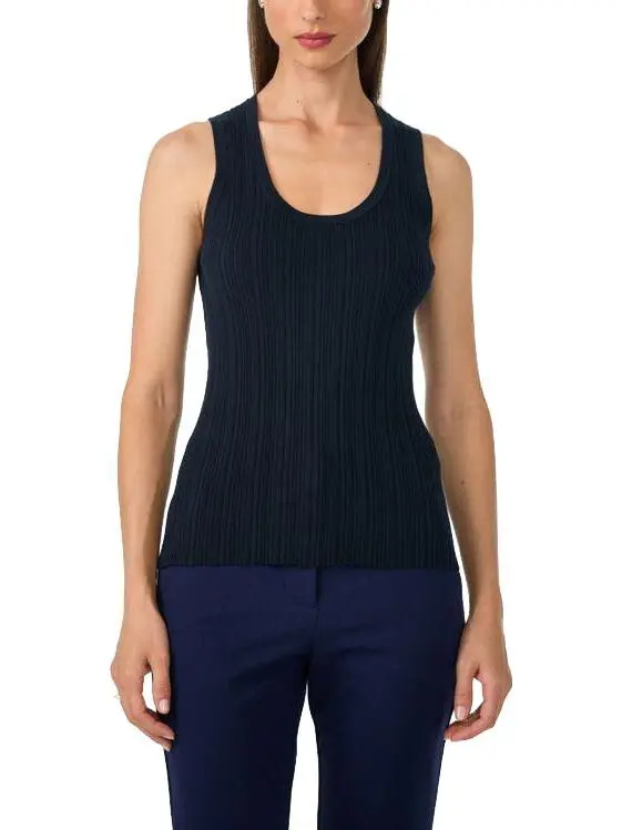 Trina Turk Gibraltar Knit Tank - Indigo