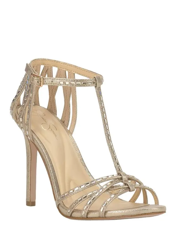Jessica Simpson Jivira Ankle Strap Sandal - Light Gold