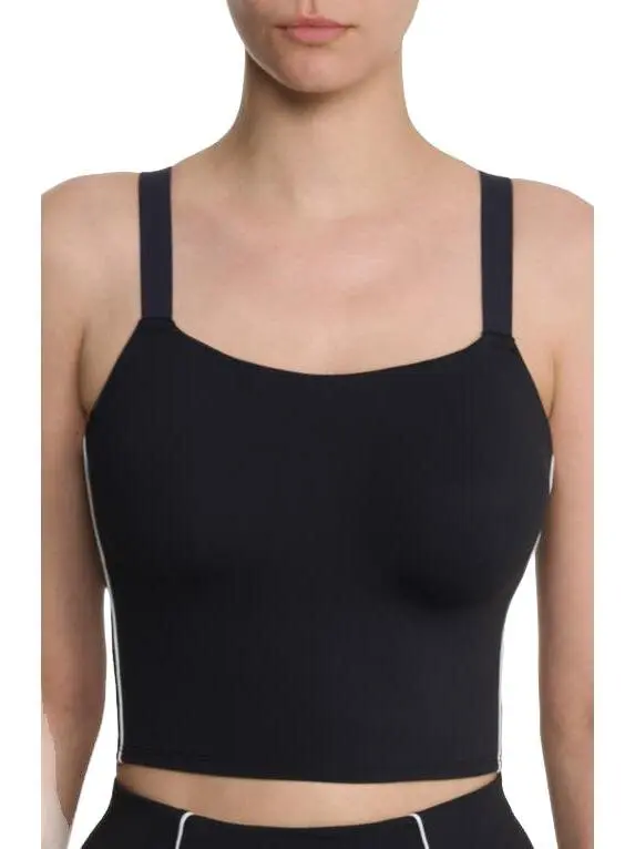 Natori Explore Built-in Bra Tank Top - Black/white