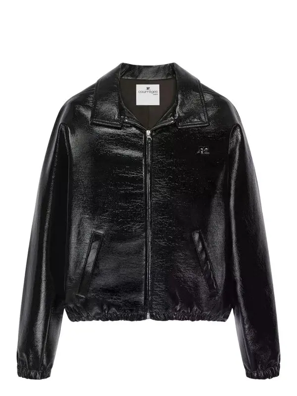 COURREGES Zip-up Jacket - Black