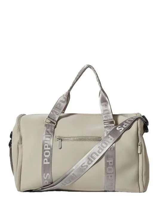 POP UPS BRAND Weekend Neoprene Duffle Bag - Taupe