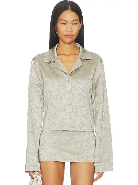 MILKWHITE Shirt - Yellow Flowers