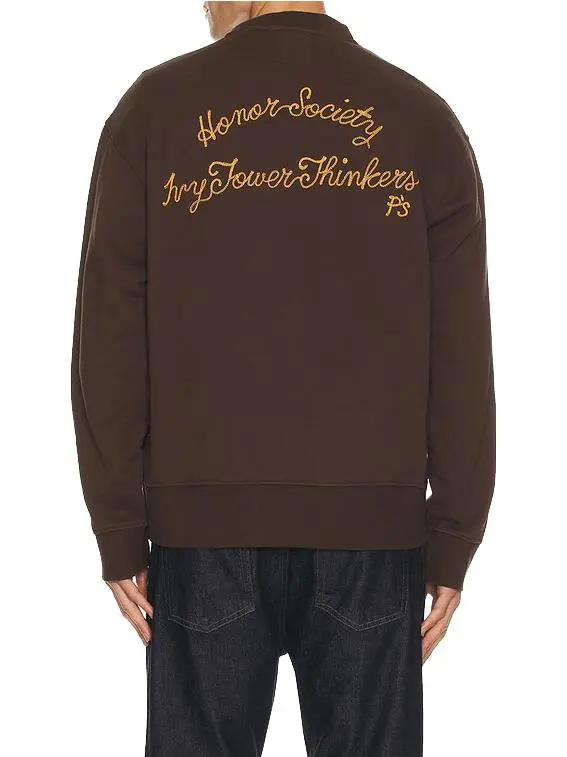 President's Class 57 Crew Sweatshirt - Washed Brown