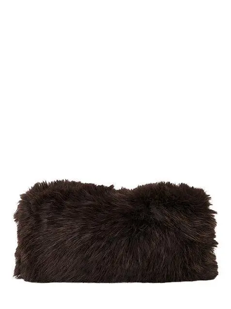 MSGM Fluffy Pouch - Brown