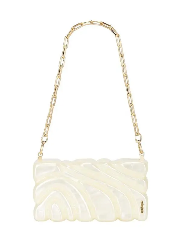 Cult Gaia Aura Clutch - Ivory