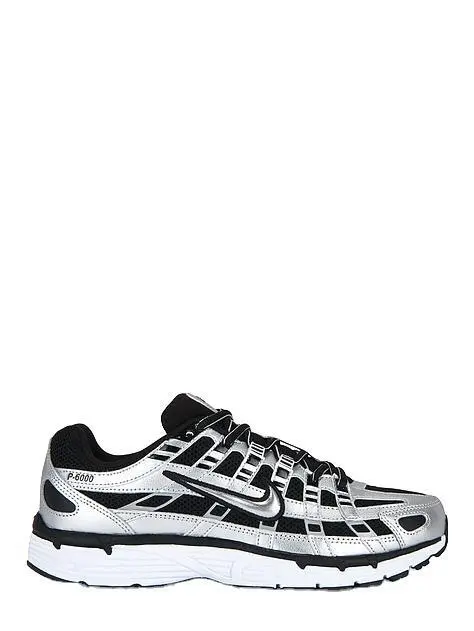 Nike P-6000 Sneaker - Metallic Silver  Black & White