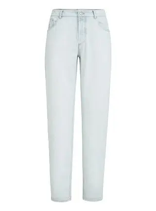 Brunello Cucinelli Lightweight Denim Trousers - Light Blue Denim