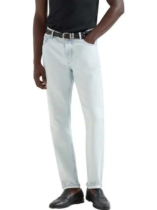 Brunello Cucinelli Lightweight Denim Trousers - Light Blue Denim