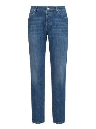 Brunello Cucinelli Lightweight Denim Trousers - Medium Denim