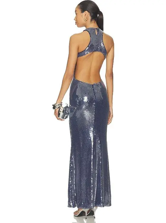 MOTHER OF ALL May Sequins Dress - Navy