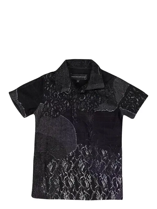 WHO DECIDES WAR BY EV BRAVADO Burrow Polo Shirt - Black