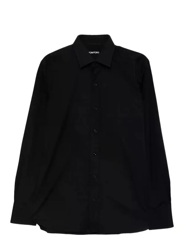 TOM FORD Poplin Shirt - Black