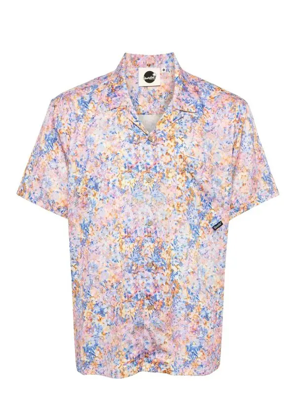 BOARDIES Floral-print Lyocell Shirt - Pink