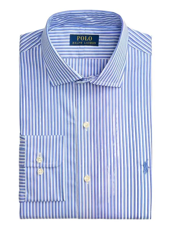 Polo Ralph Lauren Striped-pattern Long-sleeve Shirt - Blue