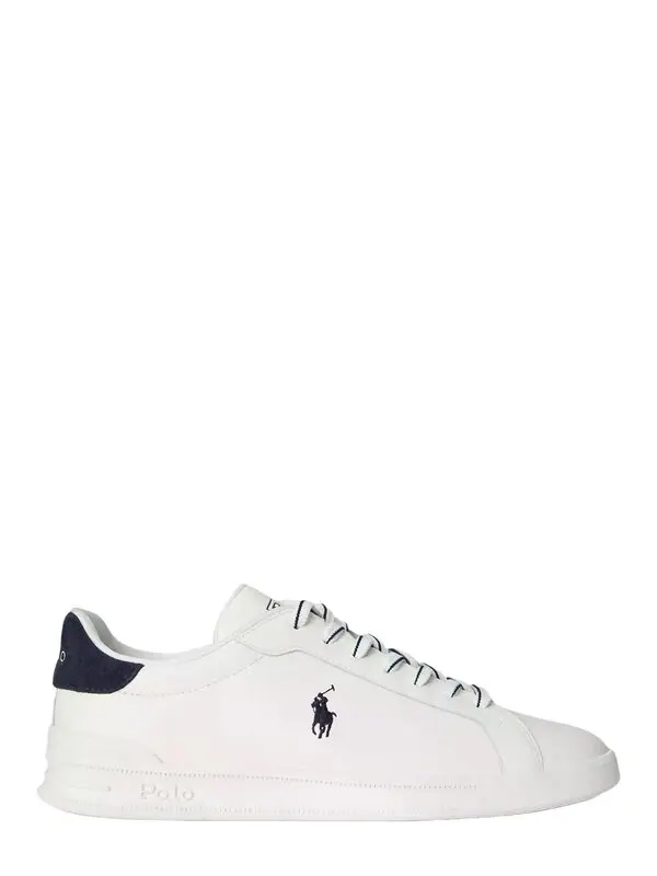 Polo Ralph Lauren Lace-up Leather Sneakers - White