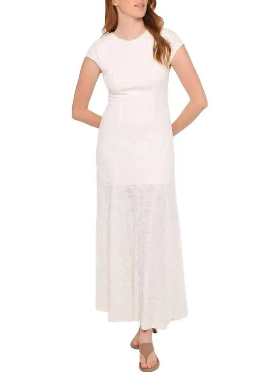 PETAL & PUP Constance Lace Maxi Dress - White