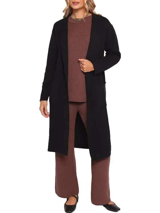 PETAL & PUP Venda Coatigan - Black