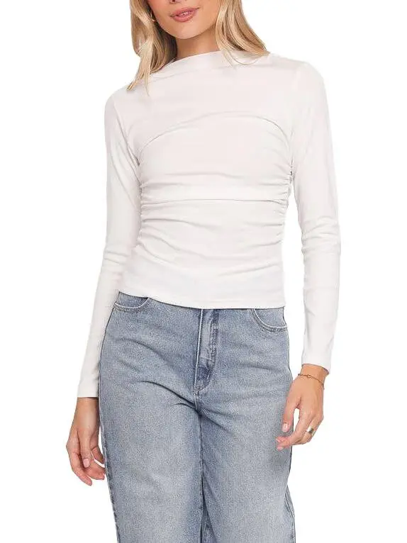 PETAL & PUP Nissa Long Sleeve Top - White
