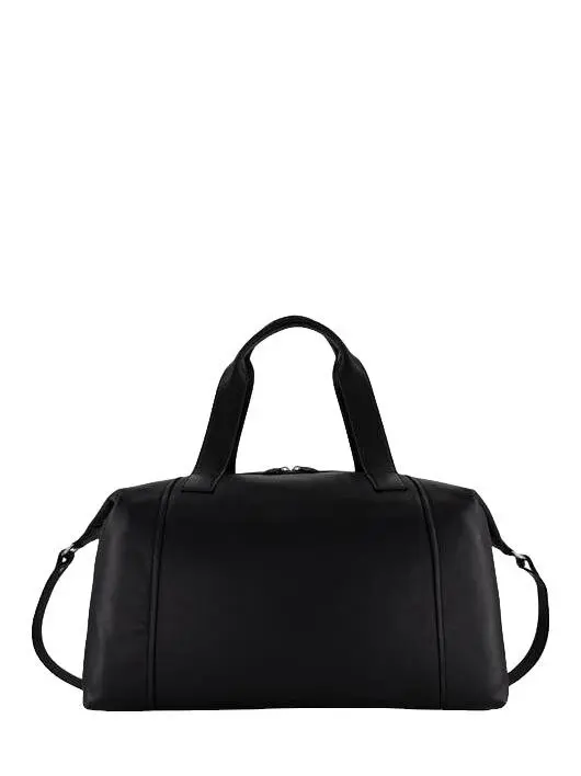 Vince Leather Duffle Bag - Black