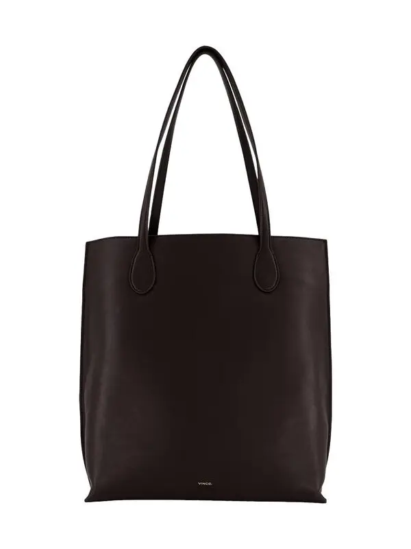 Vince Athene Leather Tote - Cacao