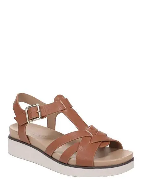 LIFESTRIDE Platform Wedge Sandals - Tan