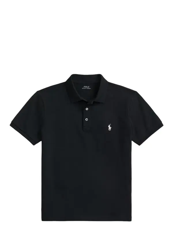 Polo Ralph Lauren Piqué-weave Polo Shirt - Black