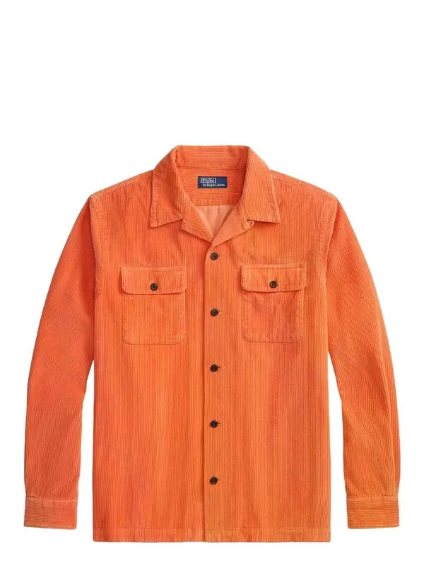 Ralph Lauren Corduroy Long-sleeved Shirt Jacket - Orange